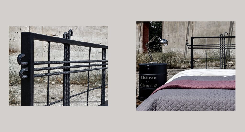 PANDORA Industrial Metal Bed Frame by VOLCANO