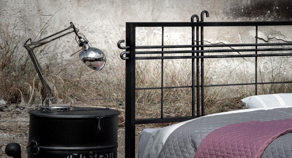 PANDORA Industrial Metal Bed Frame by VOLCANO