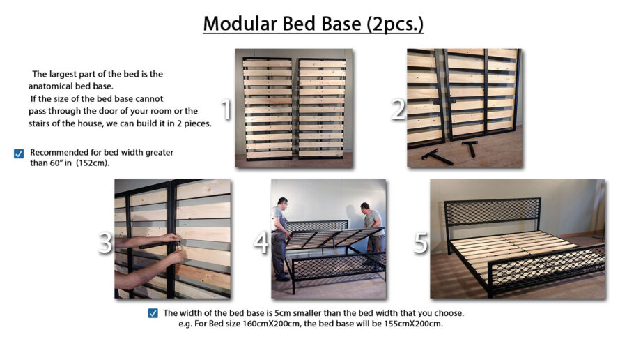 Steel pipe bed | 100% Handmade | Volcano