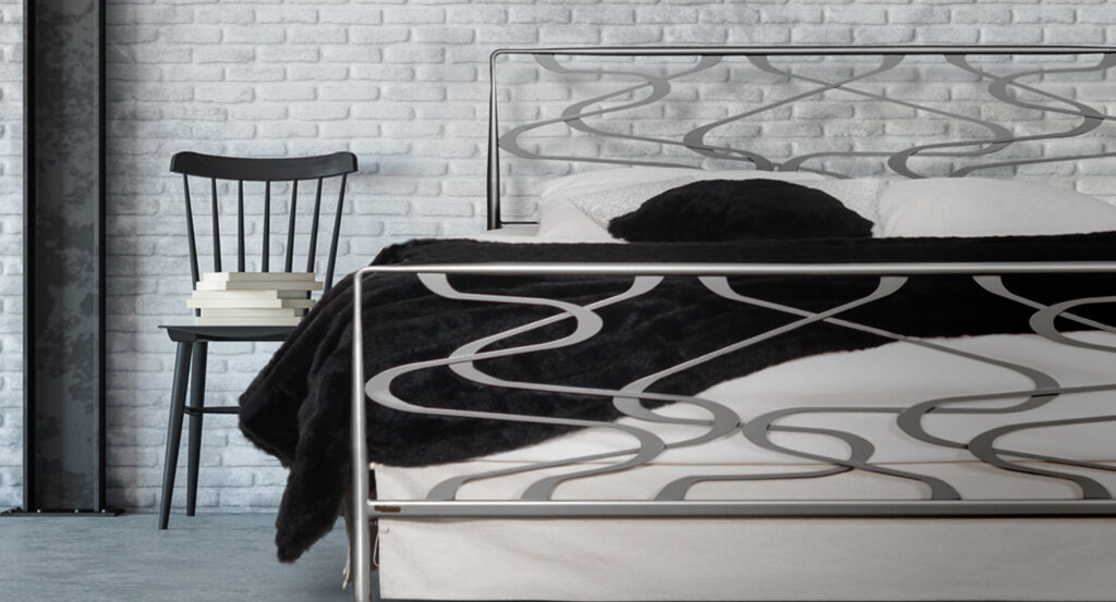 AEGEAN Iron Bed Frame - Greek Archipelago Inspired | Volcano