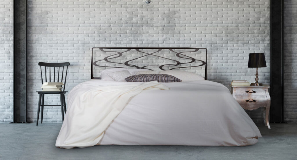 AEGEAN Iron Bed Frame - Greek Archipelago Inspired | Volcano