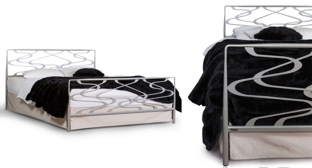 AEGEAN Iron Bed Frame - Greek Archipelago Inspired | Volcano